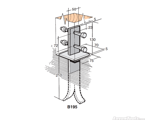 BOWMAC POST AND BEARER BRACKETS B195 – Lovens Building Supplies